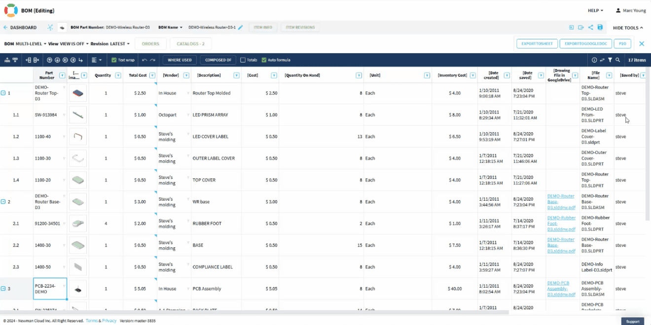 Share Your BOM and Catalogs (Items) with the OpenBOM BOM and Catalog Export Tool - XLM Solutions